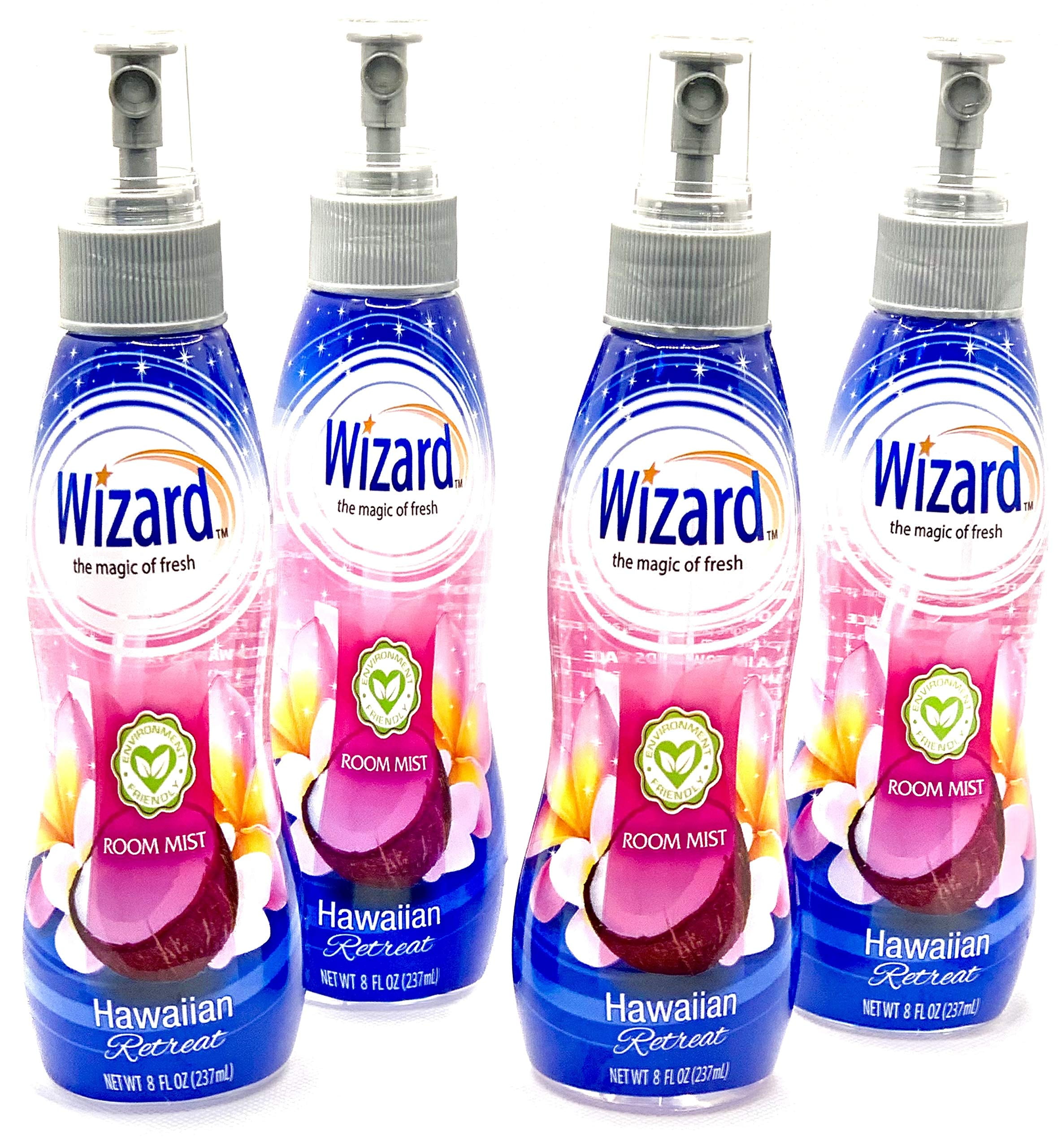 Wizard Room Mist Hawaiian Retreat 4x Air Freshener Spray Bottles ...