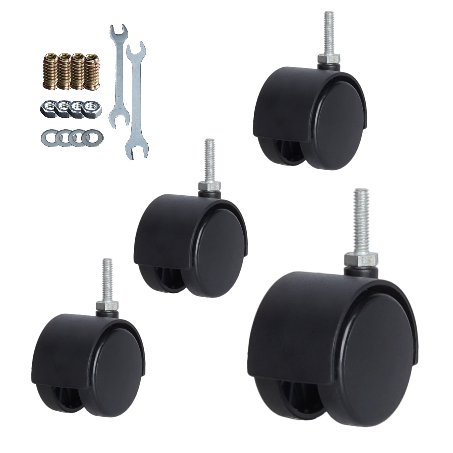 2 Inch Casters Swivel Stem Caster Wheel 1/4" - 20 x 1" New PP Furniture ...