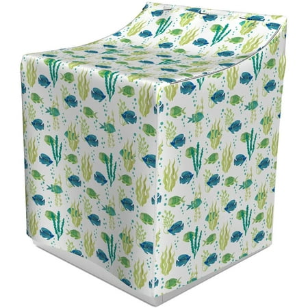 CPDD Aquarium Washer Cover, Different Tropical Fish and Seaweeds Exotic ...