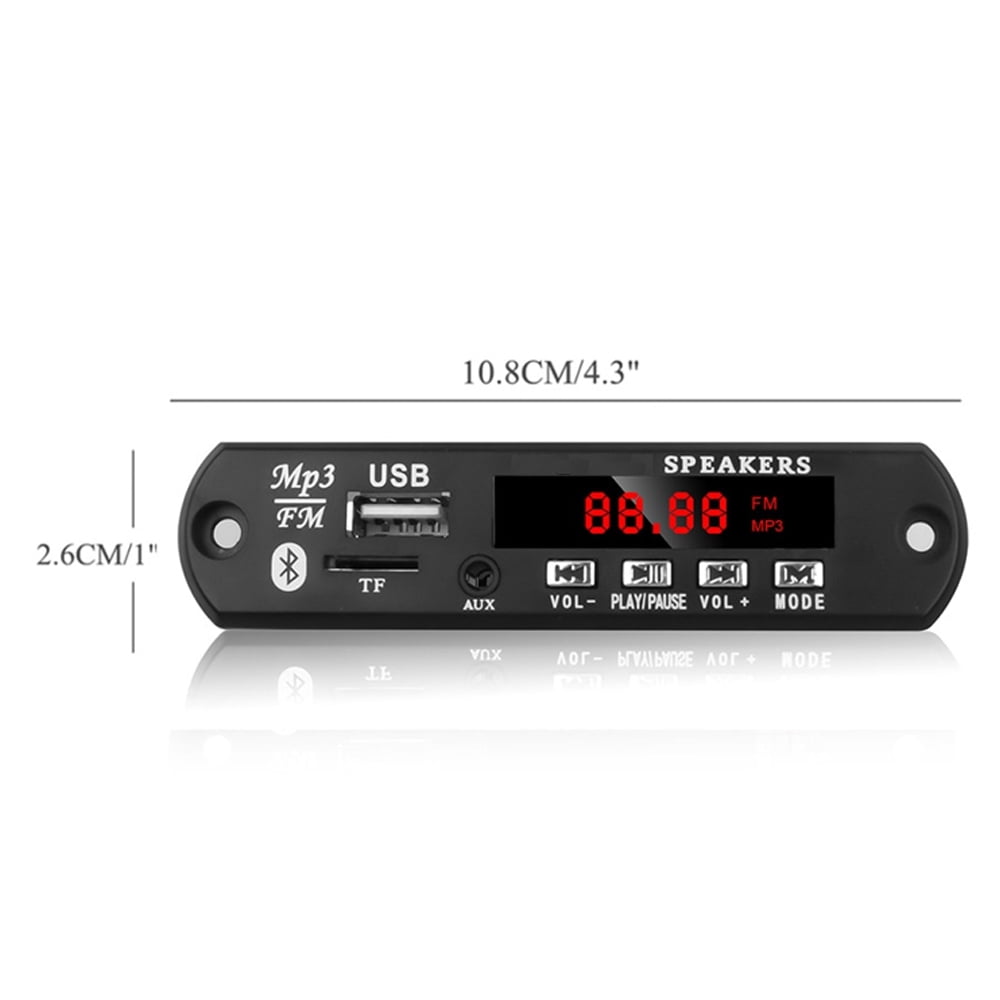 Buy Jq-D032Bt Bluetooth Mp3 Decoder Board Dc12V Power Amplifier 2*3W ...