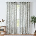 Free Shipping! Curtainking Floral Curtains Linen Farmhouse Curtains for ...