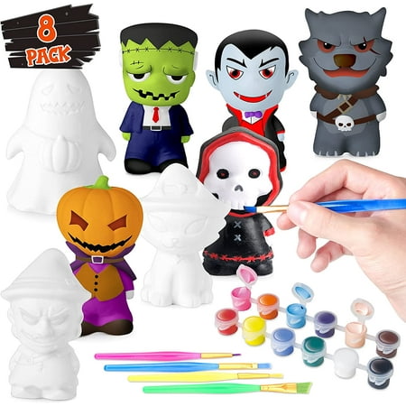 Halloween Craft Kit for Kids - Squishy Coloring Art & Craft Painting ...