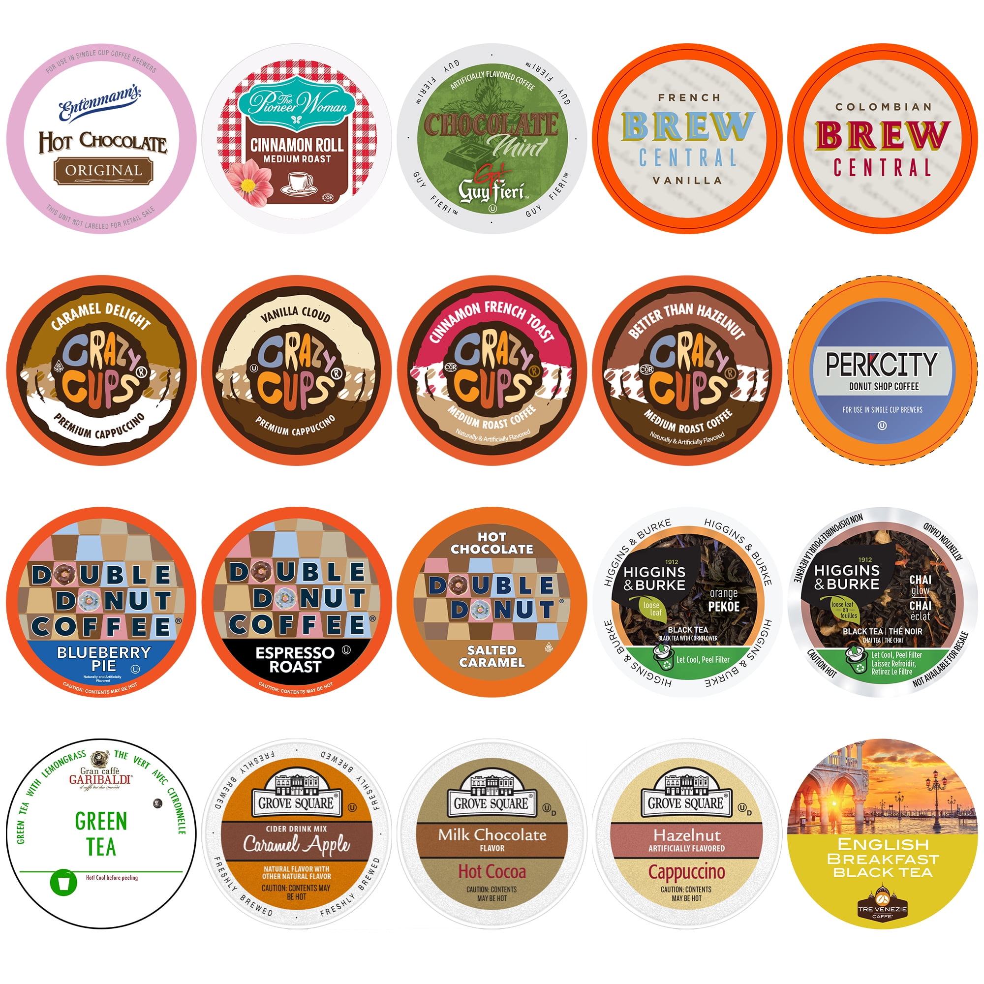 Custom Variety Pack Single Serve for Keurig K Cup Sampler, 20 Count ...