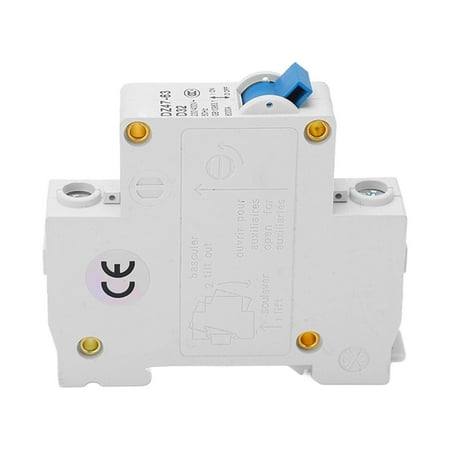Mini Circuit Breaker, DIN Rail Mount Protective Flame Retardant Residual Current Breakers PA66 ...