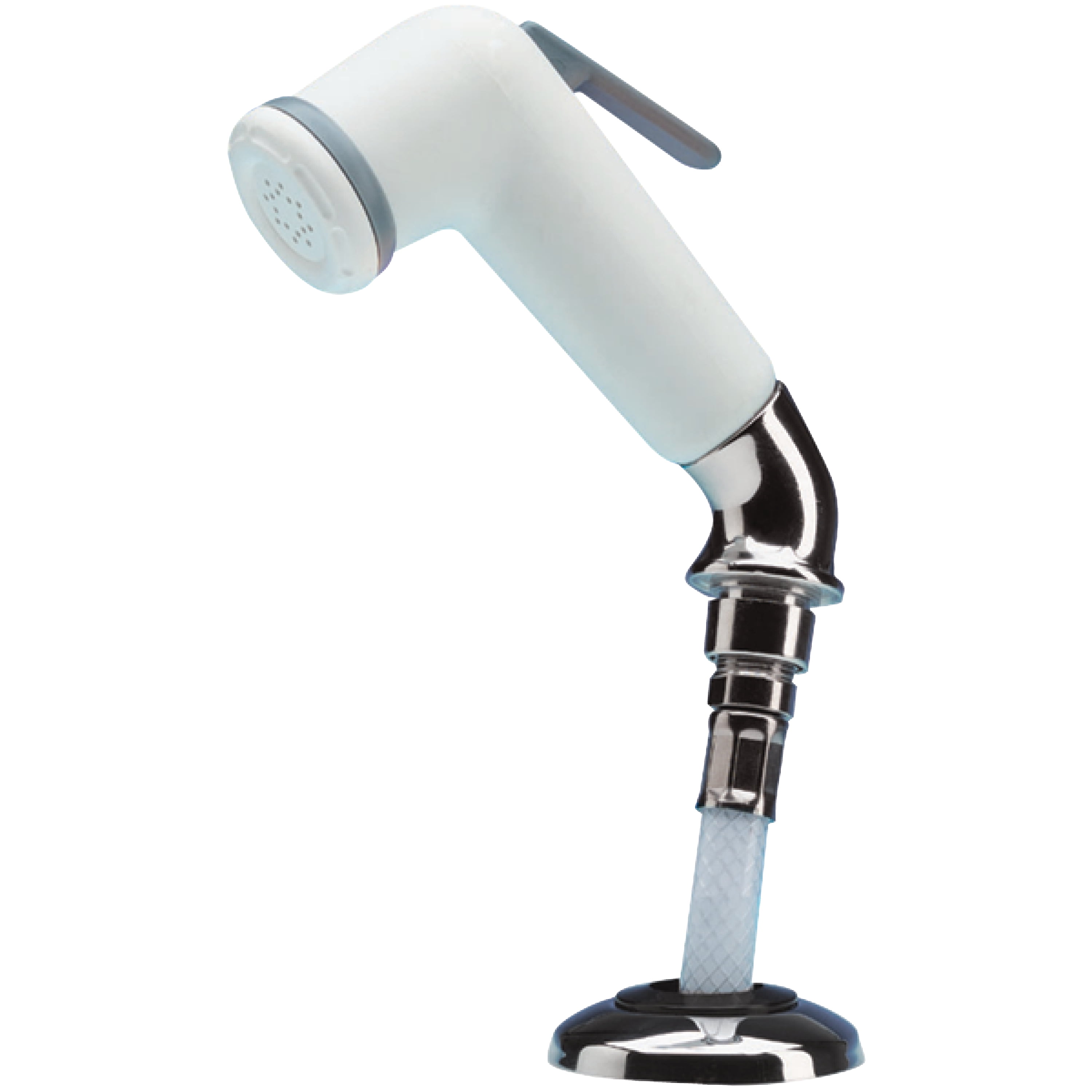 Whale Water Systems TB4172 White Shower Faucet Handset with Elbow & 6 ...