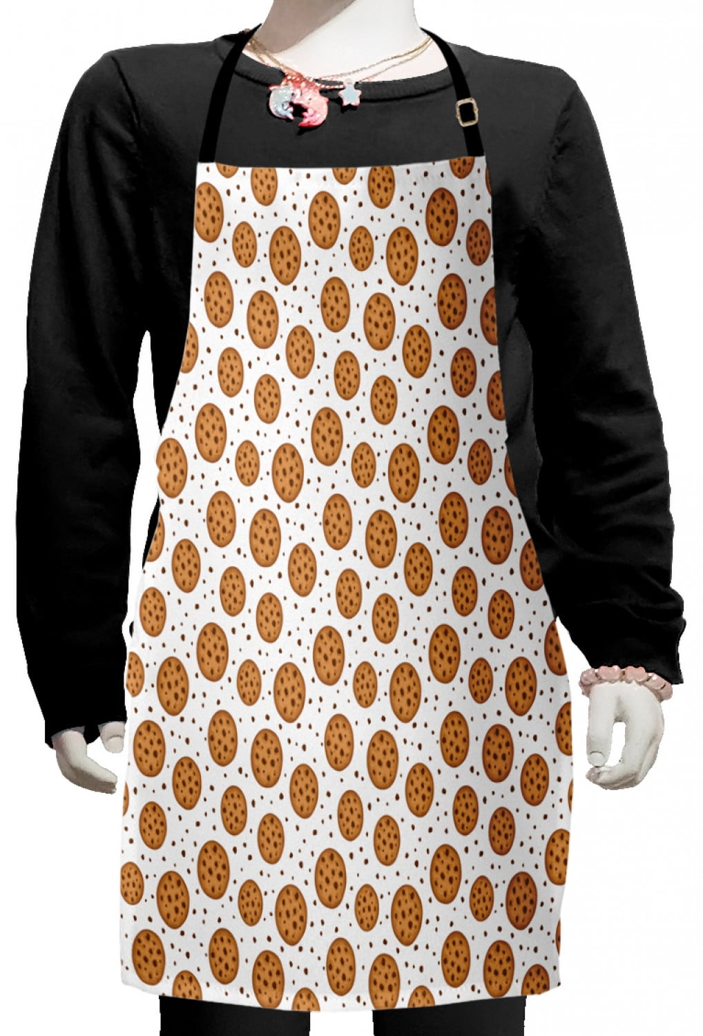 Chocolate Kids Apron, Round Cookies Yummy Homemade Dessert Pattern ...