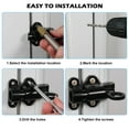 2Pcs Aluminum Alloy Bolt Lock Automatic Door Bolt Latches Window Gate ...