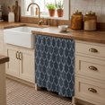 Beige Vine Trellis Cabinet Curtains for Kitchen 35"W x 35"L, Minimalist ...