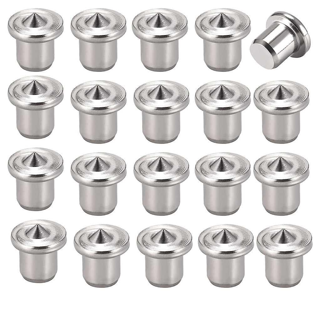 20 Pcs Dowel Pins Center Point Set Woodworking Craft Clamp Steel ...