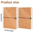 A5 Simple Rope Bound Cork Texture Notebook Large Floral Pattern Elastic ...