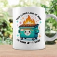 Dumpster Fire Light Im Gonna Let It Shine Halloween Womens Coffee Mugs ...