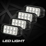 Sunpie Series Connection Rectangle Series 4pcs RGB-W LED Rock Lights ...