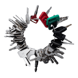 Rainbow Keychain Key Chain Ring - Walmart.com