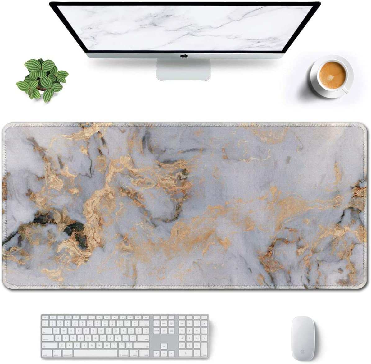 Large Mouse Pad, Full Desk XXL Extended Gaming Mouse Pad 35 x 15 Inch ...