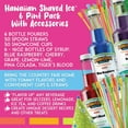 Hawaiian Shaved Ice Snow Cone And Slushie Syrup 6 Flavor Fun Pack