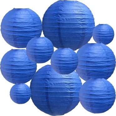 Blue Paper Lanterns Assorted, 3pk - Walmart.com