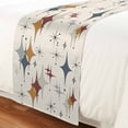Bed Runner Grey Red Yellow Diamond Bedding Scarves Soft Decorative Bed ...