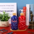 2-Pack Patriotic Hand Sanitizer Dispensers Glass Hand Sanitizer ...