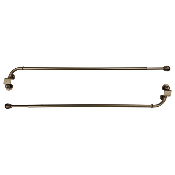Urbanest Swing Arm Rods, 1/2", 24"-38", Antique Gold, Set of 2 ...