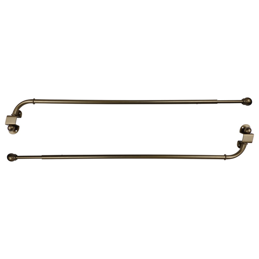 Urbanest Swing Arm Rods, 1/2", 24"-38", Antique Gold, Set of 2 ...