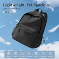 Black Waterproof School Backpack Lightweight Casual College Travel ...