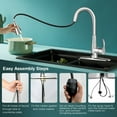 Gymax Touchless Kitchen Faucet 360° Swivel Single Handle Sensor 3 Mode ...