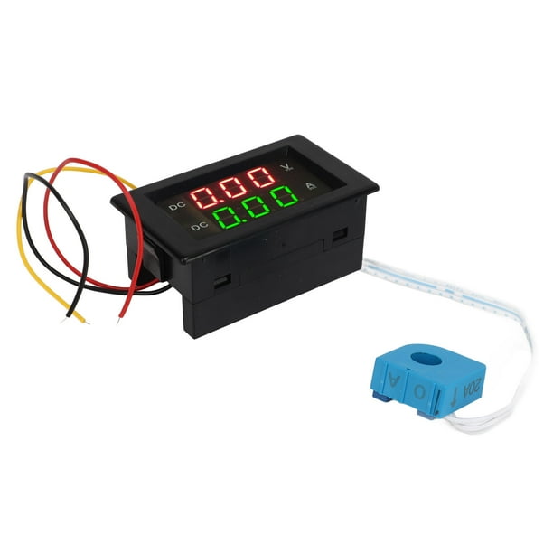Current Voltage Meter, Ammeter Voltmeter Dual Display Real Time 2 In 1 ...