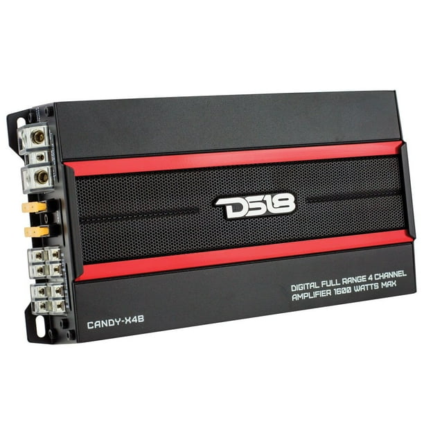 DS18 CANDY-X4B Compact Full Range Class D 4-Channel Amplifier - 1600 Watts - Walmart.ca