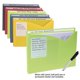 C-Line Write-On Poly File Jackets, Letter Size, Assorted Colors, Pack ...
