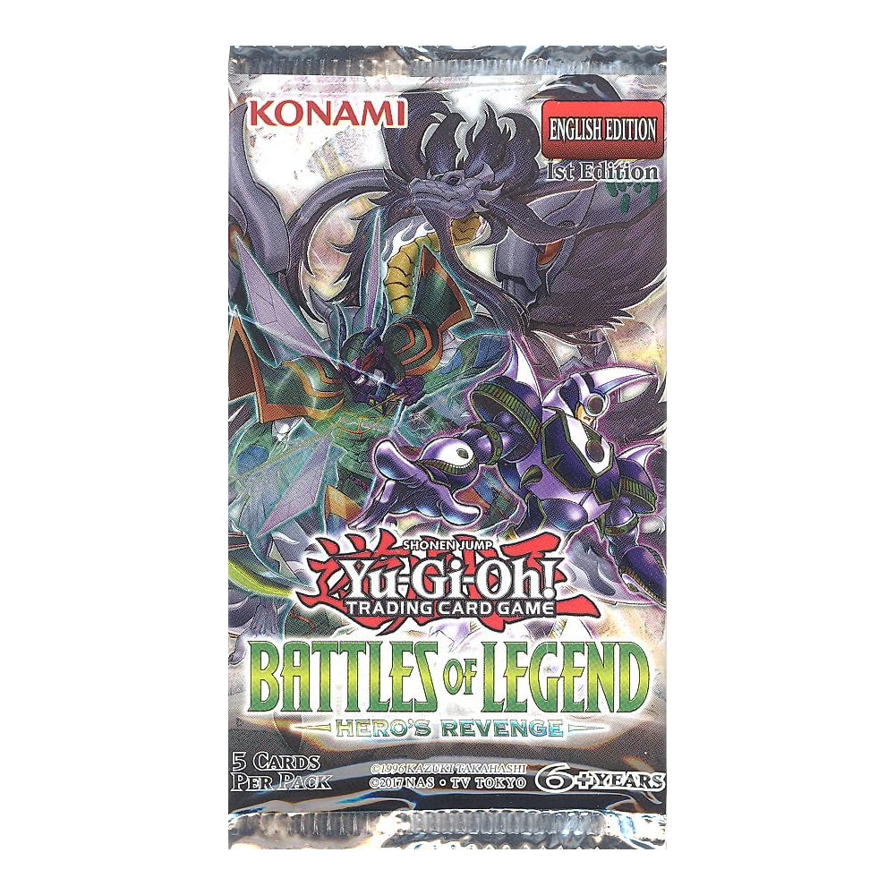 Yu-Gi-Oh Cards - Battles of Legend: Hero's Revenge - Booster PACK (5 Foil Cards) - Walmart.com