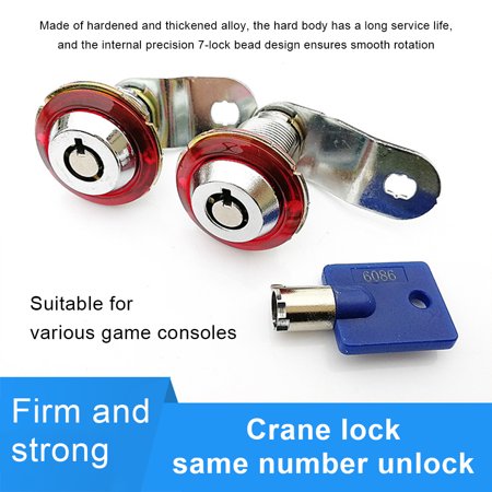Coin Operated Arcade Game Lock Cylinder Vending Machine Cabinet Latch ...