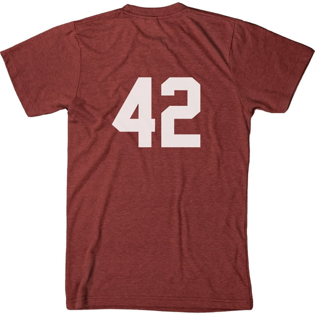 Standard White Jersey Number 42 Men's Modern Fit T-Shirt - Walmart.com