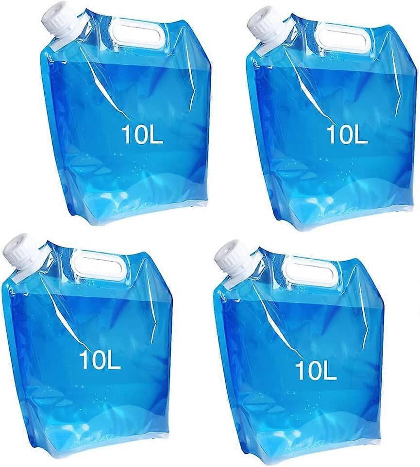 KAIYANG Paquete de 4, bidón plegable de 10 L, contenedor de agua ...