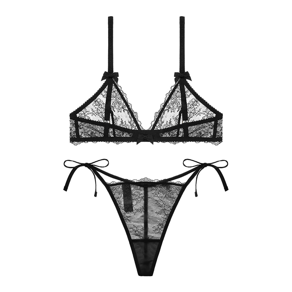 Click here for Varsbaby Womens Wire-Free Lace Bra And See Through... prices