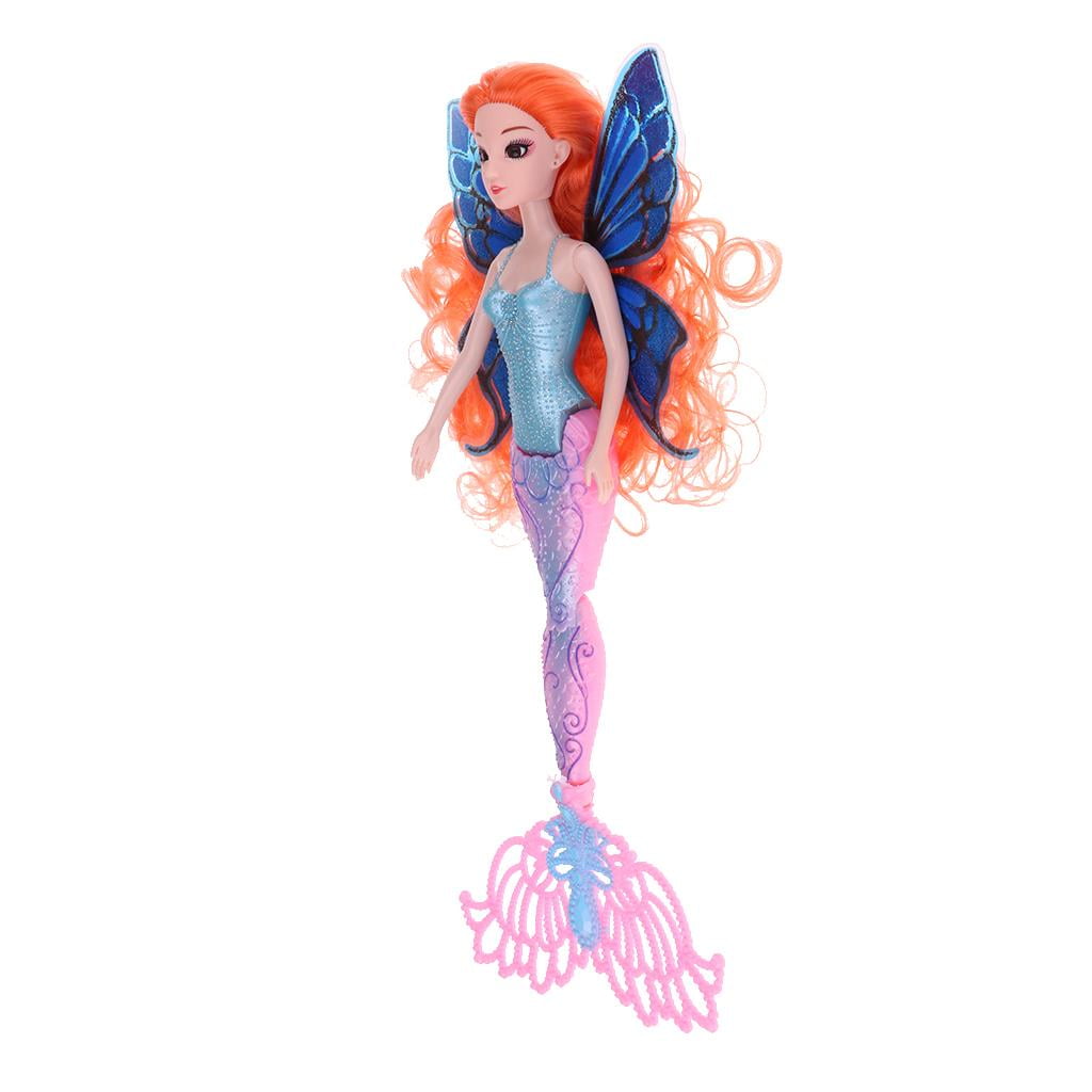 Muñeca de Muñeca de Sirena Clásica Muñeca de Y Decoración naranja ...