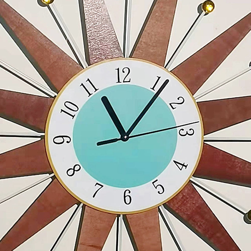 Fancy Modern Wall Clock Starburst Ball Clock Midcentury Home Kitchen ...