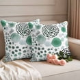 Abstract Circles Outdoor Waterproof Throw Pillow Covers Set of 2, 24 ...