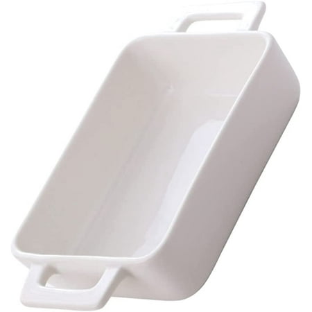 Ceramic Baking Dish Rectangular Baking Pans with Handle Bakeware for ...
