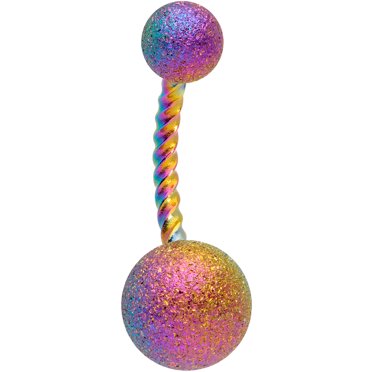 Colorful Belly Button Rings 14G Surgical Steel Body Jewelry 5pc ...