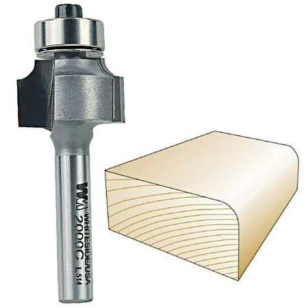 Whiteside Router Bits 2000C Round Over Bit with 1/8-Inch Radius, 3/4 ...