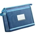 Double Layered Mesh File Bag Document Organiser with Clear Label Window ...