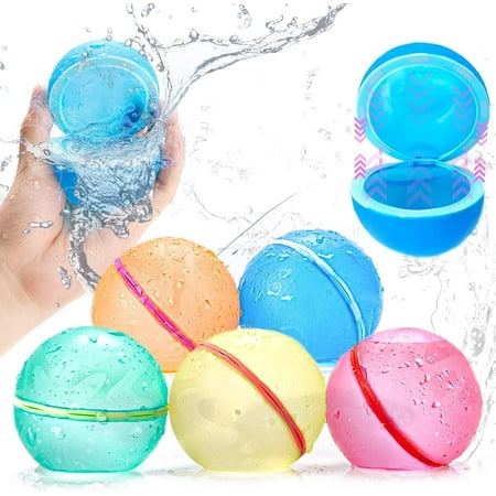 Reusable Water Balls Quick Fill Splash Balls Water Bomb Self Waterfall ...