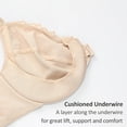 Delimira Womens Front Closure Bras Plus Size Lace Full Coverage