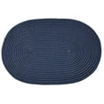 Free Shipping! Country Braided Rug 42X66 Dark Blue Solid - Walmart.com ...