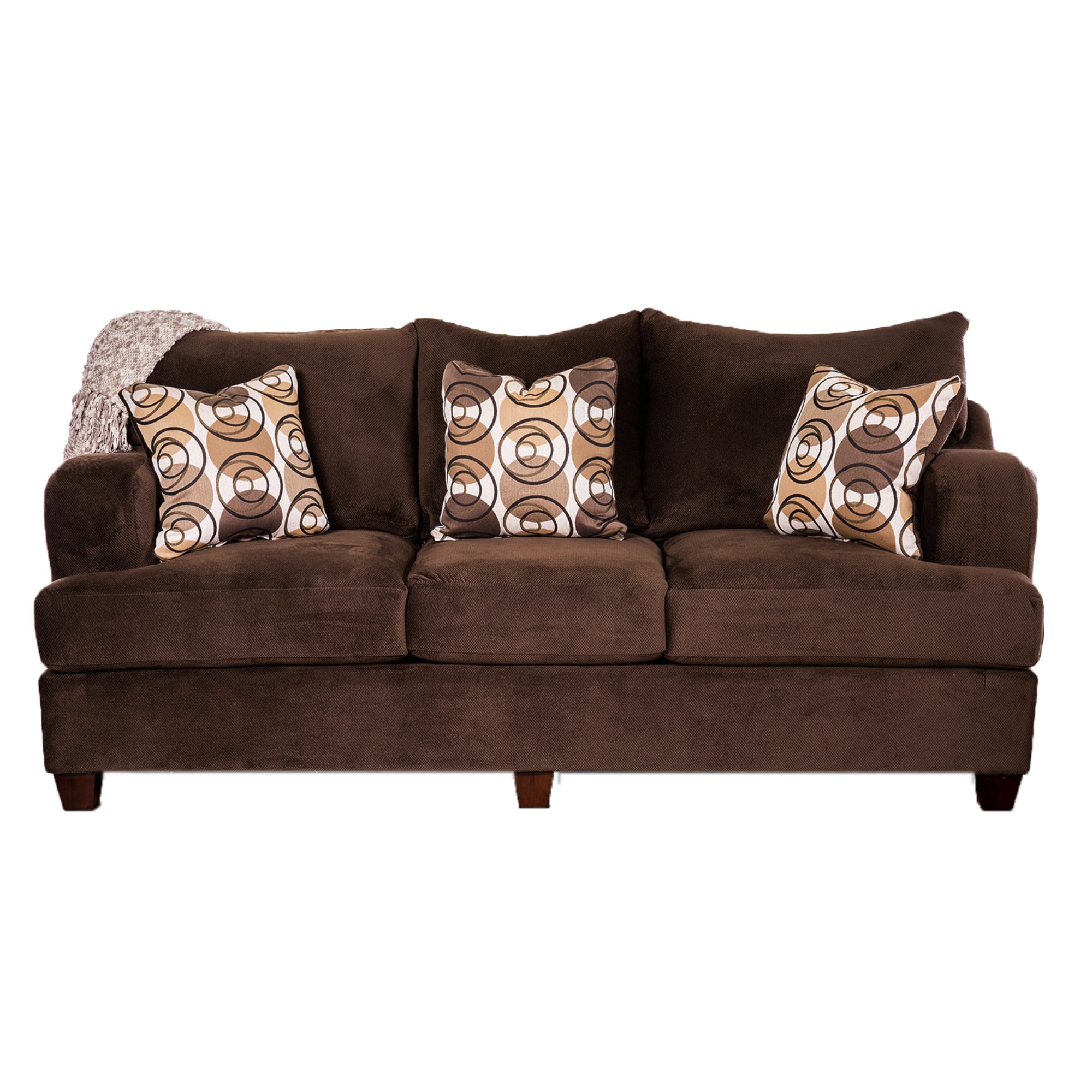Wessington Transitional Style Sofa, Chocolate - Walmart.com