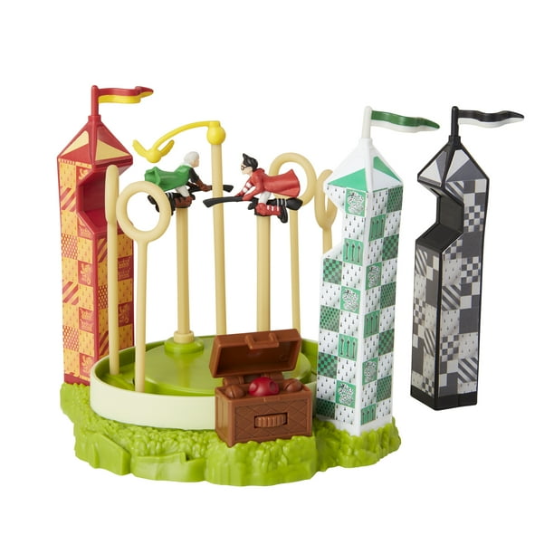 HARRY POTTER Quidditch Pitch Arena Mini Playset, Featuring HP and Draco ...