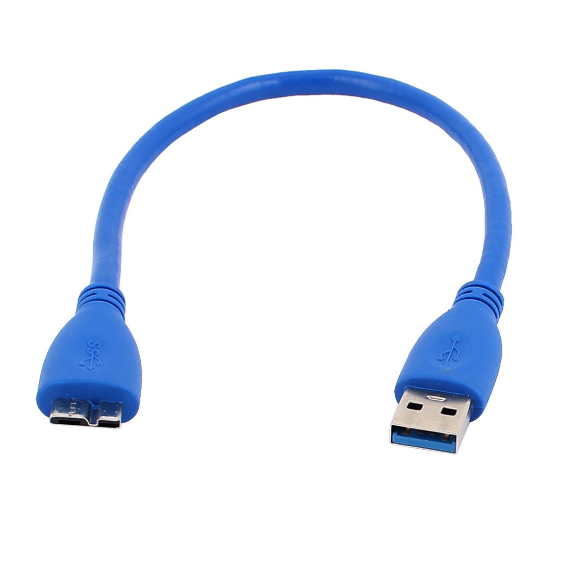 1Ft SuperSpeed USB 3.0 Type A Male to Micro B Male Data Extension Cable Blue - Walmart.com ...