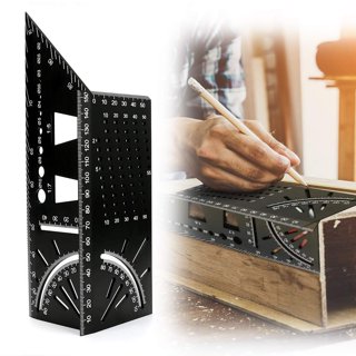 45/90 Degree Ruler Woodworking Marking Ruler Layout Measuring Tool ...