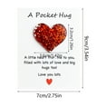 geerera Glitter Heart Pocket Card, Motivational Blessings Note for ...
