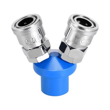 2 way Quick Connect 2 M Style Coupler Air Fitting Manifold with one ...